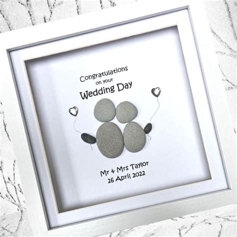 Wedding Pebble Art Pebble Pictures Wedding Beautifully Handmade Uk