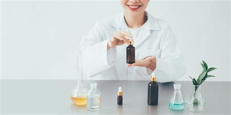 Premium Photo A Beautiful Young Female Scientists Do Cultivating