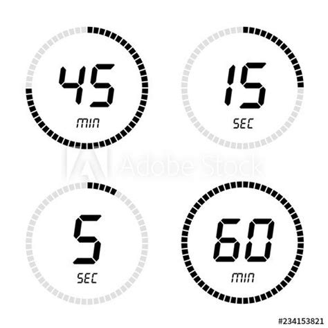 Countdown Clock Timer Stopwatch Vector Icon