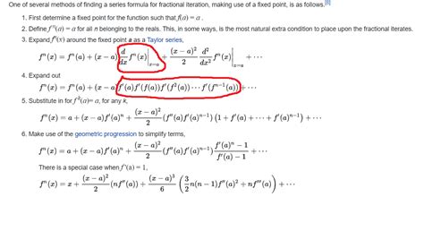 Functional Calculus Derivative Of Fractional Iteration Mathematics