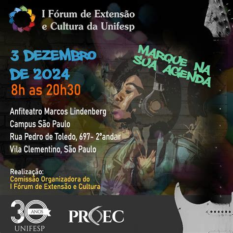 Campus São Paulo Unifesp Inscrições abertas para o I Fórum de