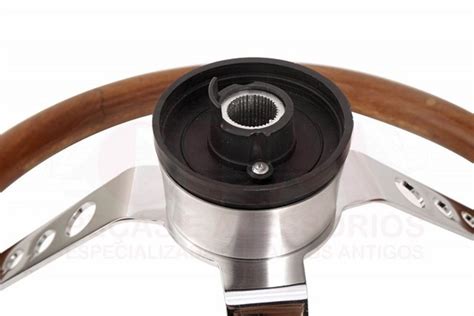Volante Fusca Brasilia Variant Tl Madeira Lotse Big Wd CRM Peças e Acessórios
