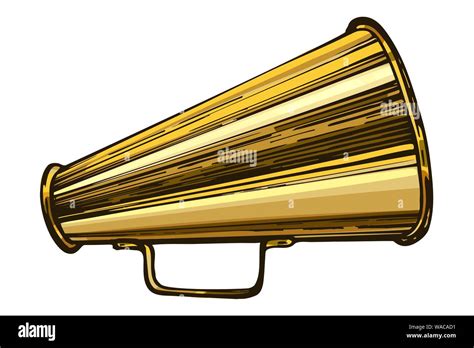 Megaphone Colored Sketch Vector Stock Vector Image And Art Alamy