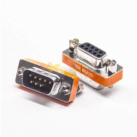 DB9 Gender Changer 9 Pin Standard D Sub Male To Female Straight Metal