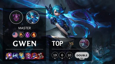 Gwen Top Vs Cho Gath Na Master Patch Youtube
