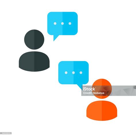 채팅 아이콘입니다 연설 거품 기호입니다 대화 커뮤니케이션 심볼 사용자 아이콘 경영자에 대한 스톡 벡터 아트 및 기타 이미지 경영자 대화 풍선 문자 기호 머리 Istock