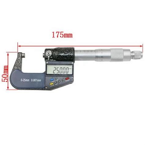 0 1 0 00005 Digital Electronic Outside Micrometer Lcd Carbide Tip 0 25mm Electronic Outside