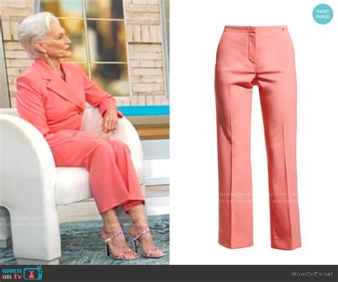 Maye Musks Coral Suit On Cbs Mornings Latest Outfits Fashion