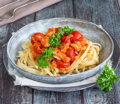 Crab Linguine Recipe L Easy Crab Linguine Recipe L All Fresh Seafood