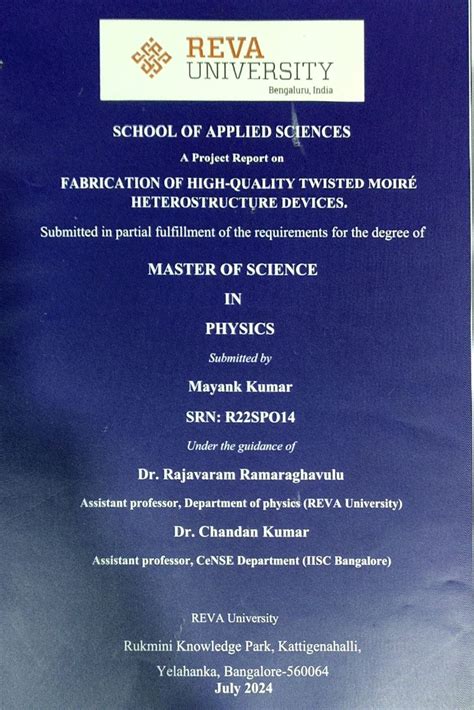 Mayank Kumar On Linkedin Research Materialscience Nanotechnology