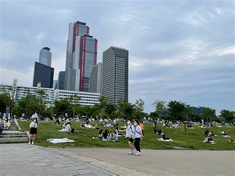 [지금 이 곳]서울 여의나루역 한강공원 코로나에도 바글바글 경인바른뉴스