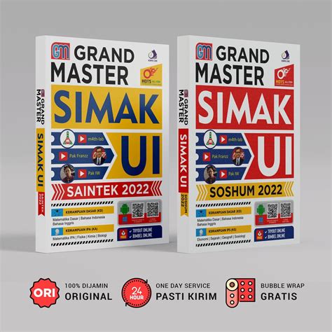 Jual Buku Grand Master SIMAK UI SAINTEK SOSHUM 2022 Shopee Indonesia