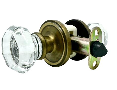 Roussos Reproductions Classical Privacy Door Knob Set With Octagon