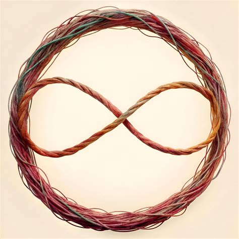 A Vibrant Abstract Infinity Symbol Formed From Colorful Intertwined