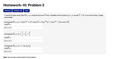 For Each Vector Field F X Y Z Compute The Curl Of Chegg