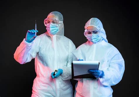 Free Photo Doctors Wearing Protective Medical Equipment