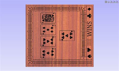 Digital Cribbage Board Files For Cnc Carving Laser Engraving Etsy