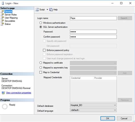 Ingeniería Systems Permisos Y Usuarios En Sql Server 1 De 2