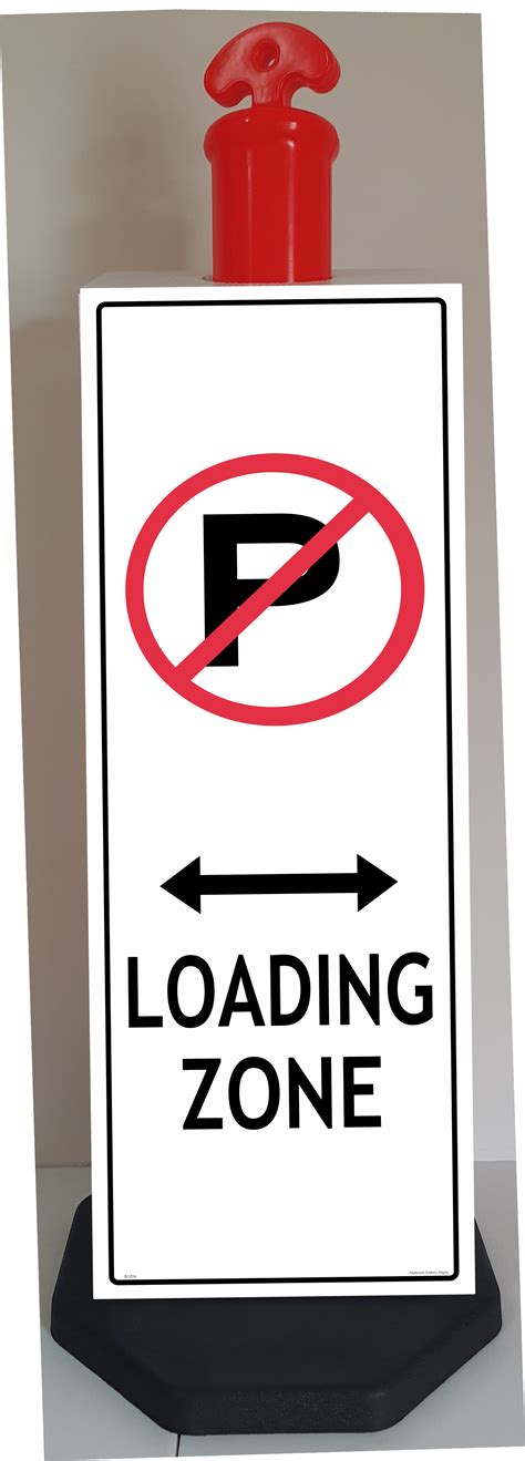 Loading Zone Bollard Sign National Safety Signs