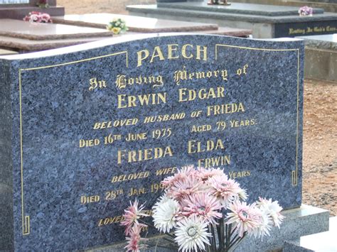 Erwin Edgar Paech 1895 1975 Homenaje De Find A Grave