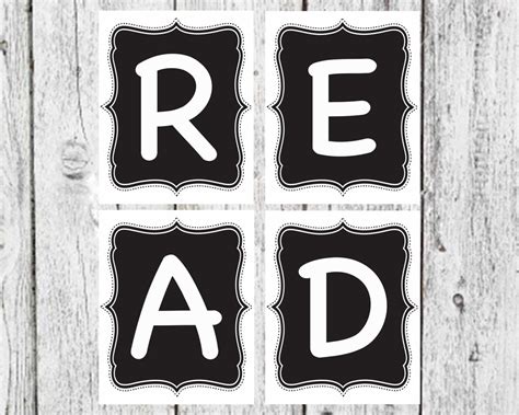 Chalkboard Read Classroom Decor Reading Nook Etsy