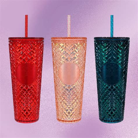 See Starbucks S New Jeweled Cold Cups For The Holidays Popsugar Food
