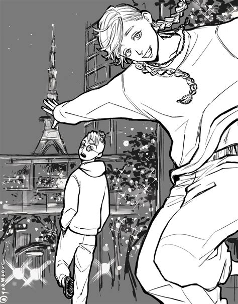 「髪下ろした蘭 13歳とハタチ 東京卍fa 灰谷蘭 」旭の漫画
