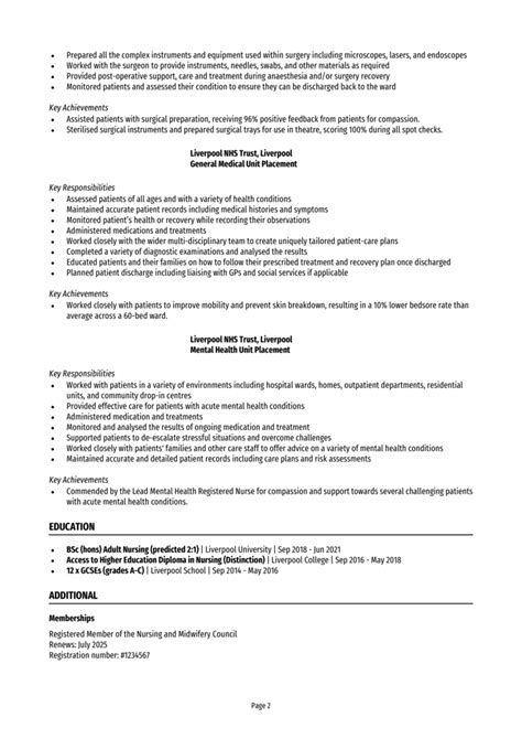 11 Nursing CV Examples Expert Guide Get Noticed