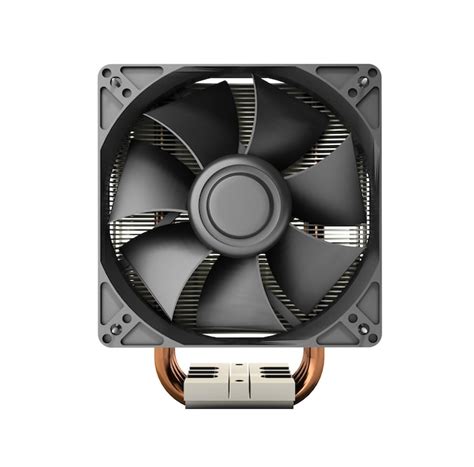 Premium Photo Active Cpu Cooler With The Aluminum Finned Heatsink And The Fan 3d Render No Shadow
