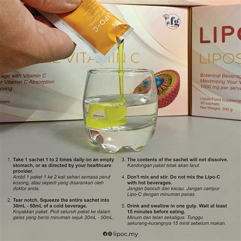 Fg Lipo C Liposomal Vitamin C Botanical Drink Malaysia Non Soy Great