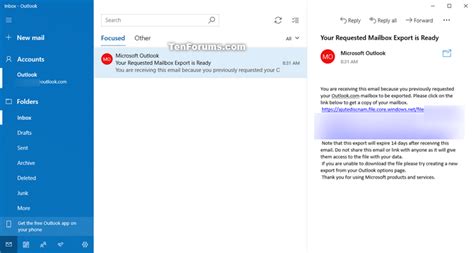 How To Export Copy Of Mailbox From Outlook Com Tutorials