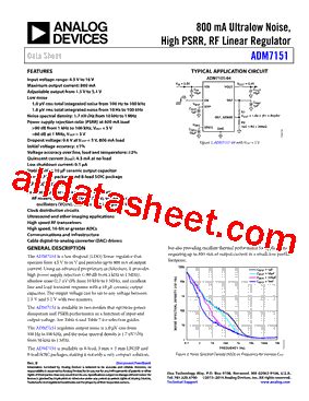 ADM7151 数据表 PDF Analog Devices