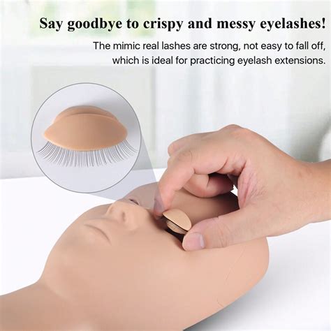 Eyelash Extension Training Mannequin Head With Replaceable Eyelids And