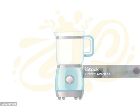 문구 블렌더 크림 전기 부엌 장비 블렌딩 및 혼합 벡터 일러스트 레이 션 흰색 배경에 고립 건강한 식생활에 대한 스톡 벡터 아트 및 기타 이미지 Istock
