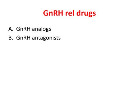 Drugs Rel To Ant Pituitary Hormones Pptx