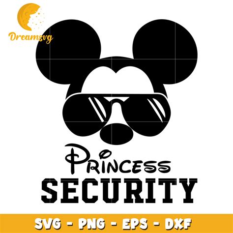 Mickey Mouse Princess Security Svg Dreamsvg Store