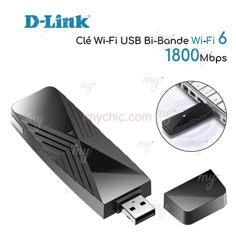 Clé Wi Fi Usb Bi Bande Ax1800 Wi Fi 6 1800mbps D Link Dwa X1850 Imychic