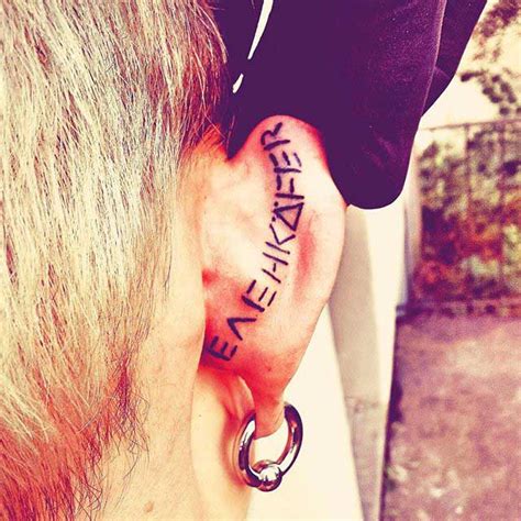 Tribal Ear Tattoo Best Tattoo Ideas Gallery