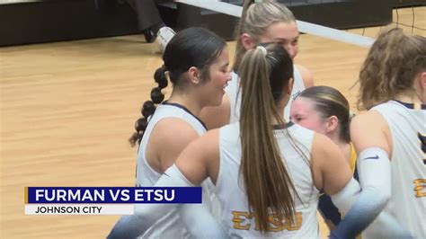 Etsu Volleyball Extends Win Streak With Victory Over Furman Wjhl
