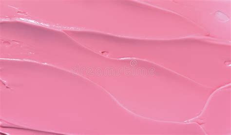 Background Swatch Texture Of Pink Cream Cray Kaolin Or Lipstick