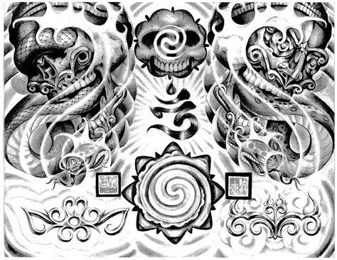 Tattoo Flash By Boog Татуировки зарисовки 191 работ Картины