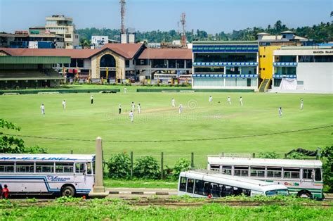Aluthgama Sri Lanka February 22 2013 Cricket Match On A Sunny Day