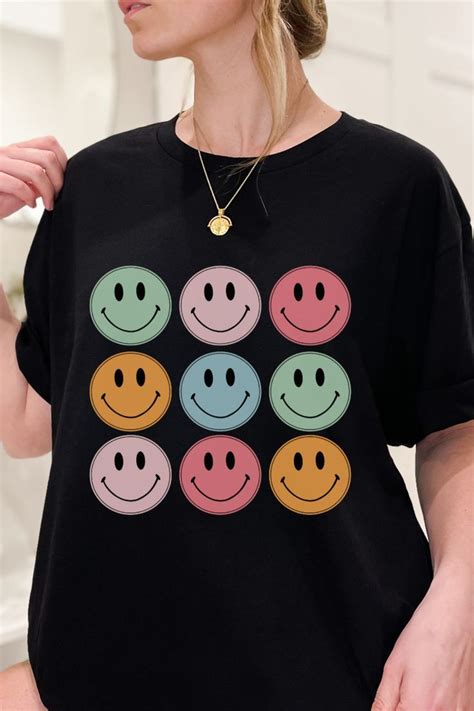 Oversized Smile T Shirt Smile Shirt Shirts Comfy Shirts