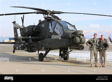 Us Army National Guard Veteran Ah 64 Apache Helicopter Pilot Flying And
