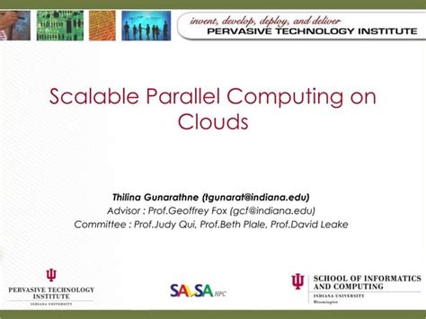 scalable parallel computing on clouds pptx cloud computing internet