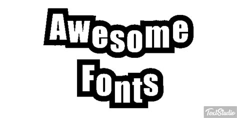 Awesome Fonts Font Animated  Logo Designs