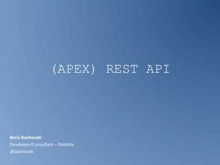 Apex Rest Ppt
