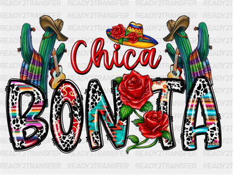 Chica Bonita Rose Dtf Transfer Ready2transfer