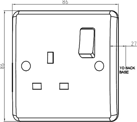 A Single Gang DP Switched Plug Socket Part M Compliant Anthracite Light And Power Solutions