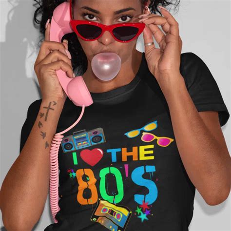 Retro I Love The 80s Eighties T Shirt Zazzle